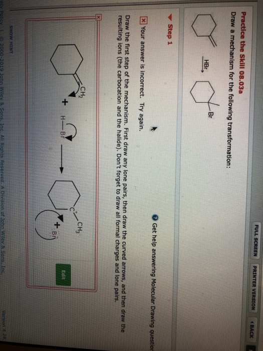 Solved Practice the Skill 08.03a Draw a mechanism for the | Chegg.com