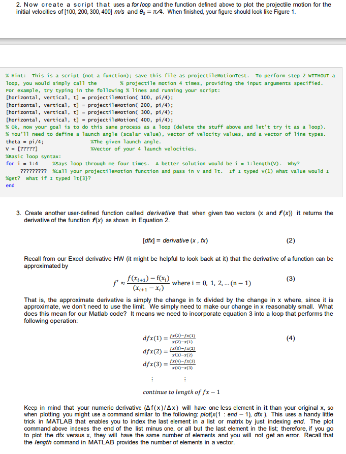 Solved Problem 1: Equations 1 and 2 give the horizontal and | Chegg.com