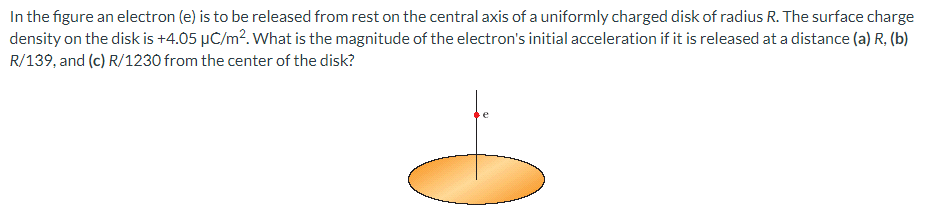 Solved In the figure an electron (e) is to be released from | Chegg.com