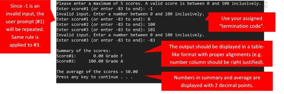 Solved Write a program that keeps of track students' scores | Chegg.com