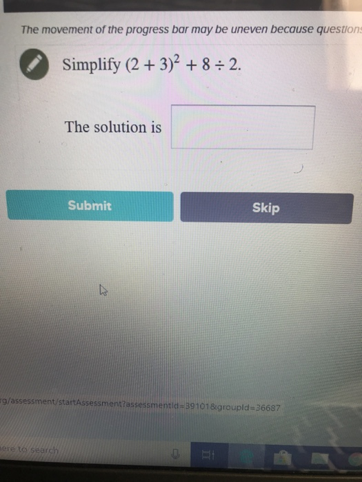 Solved The movement of the progress bar may be uneven | Chegg.com