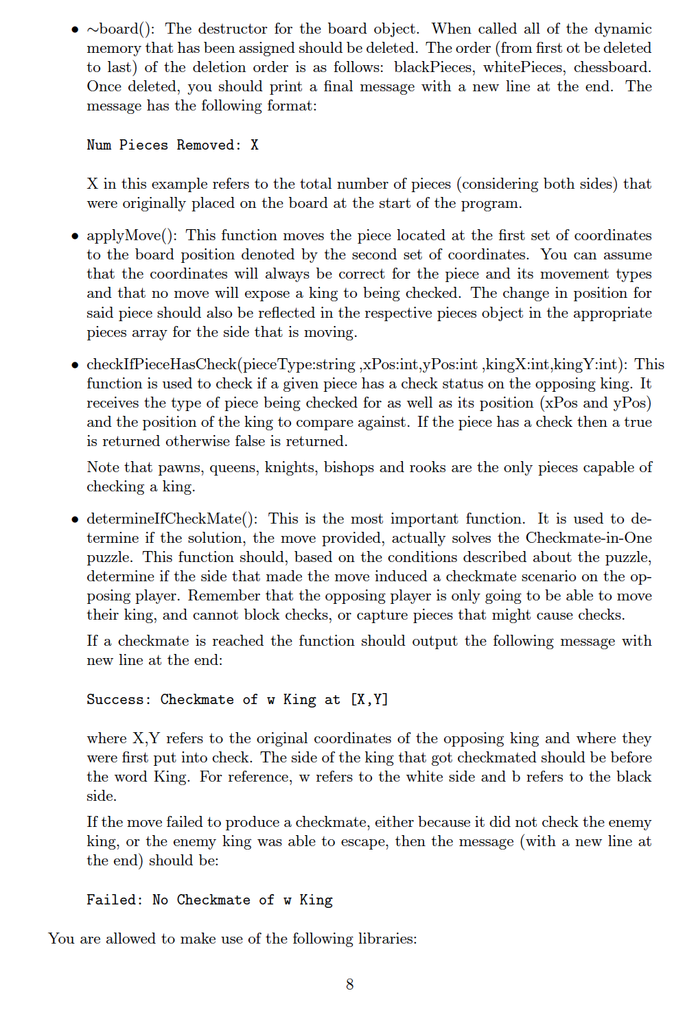 2.1 Game Rules Presented here, is an outline of the | Chegg.com