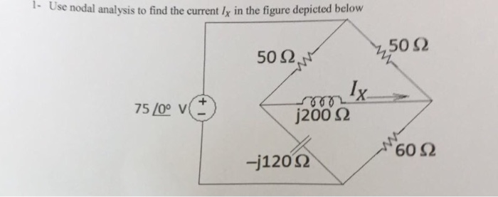 Solved 1- Use nodal analysis to find the current Iy in the | Chegg.com