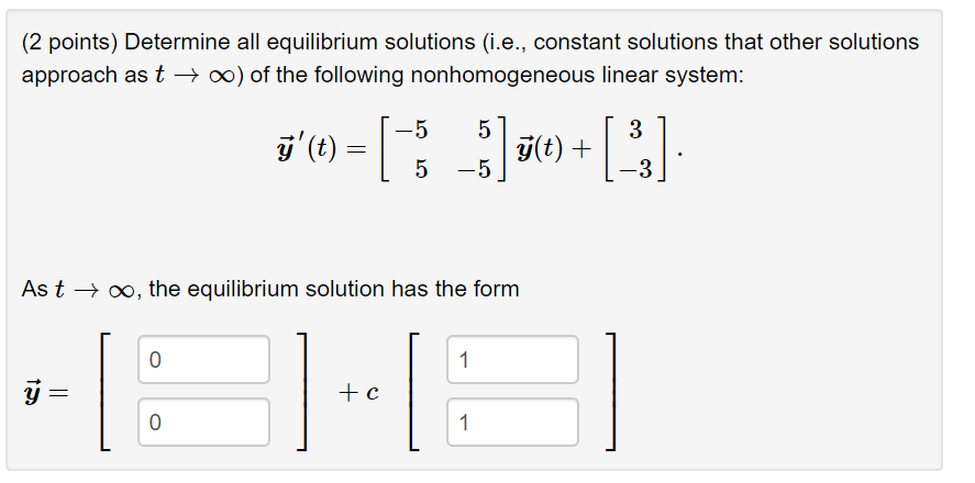 Solved Determine all equilibrium solutions (i.e., | Chegg.com