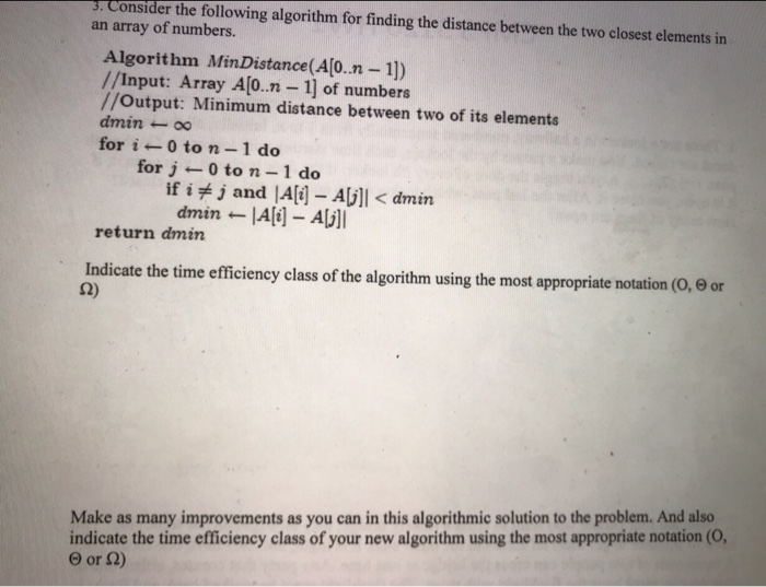 Solved s. Consider the following algorithm for finding the | Chegg.com
