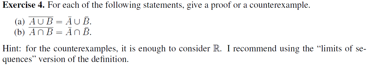Solved Exercise 4. For each of the following statements, | Chegg.com