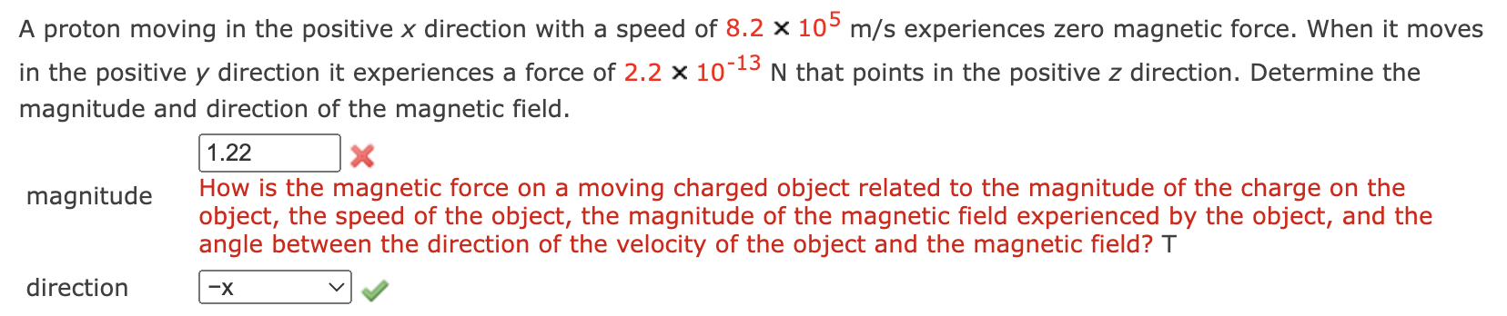 Solved A Proton Moving In The Positive X Direction With A