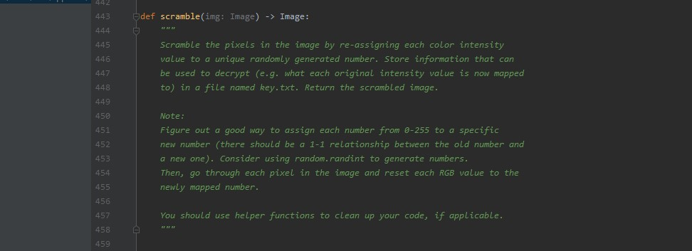 def scramble(img: Image) -> Image: Scramble the | Chegg.com