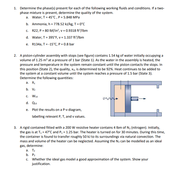 Solved 1. Determine the phase(s) present for each of the | Chegg.com