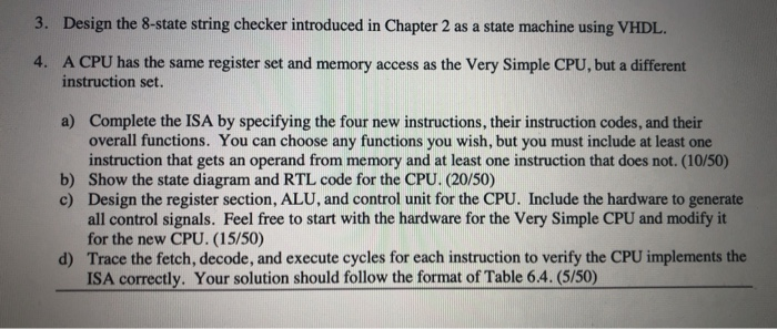 Solved 3. Design the 8-state string checker introduced in | Chegg.com