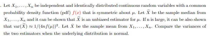 Solved Let X1,…,Xn be independent and identically | Chegg.com