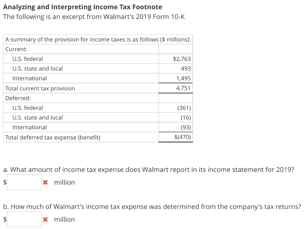 Solved Analyzing and Interpreting Income Tax Footnote The | Chegg.com