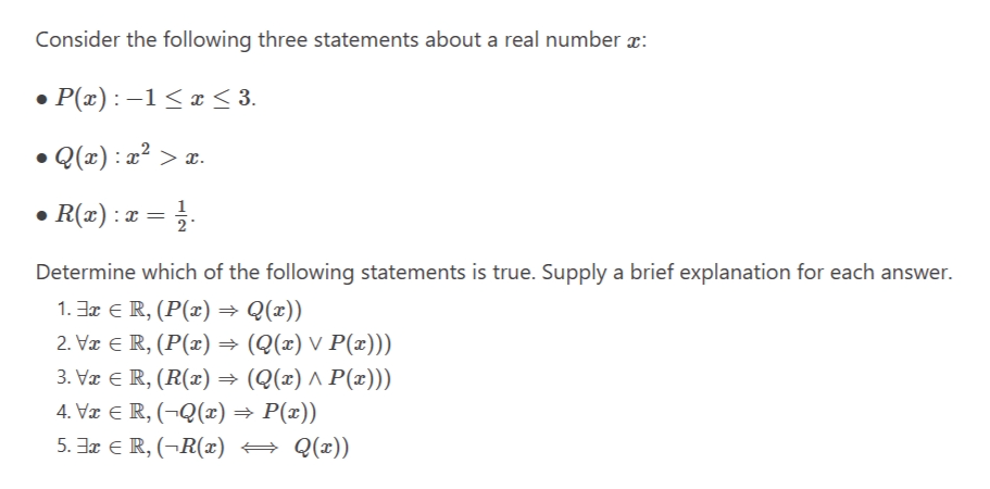 Solved Consider the following three statements about a real | Chegg.com