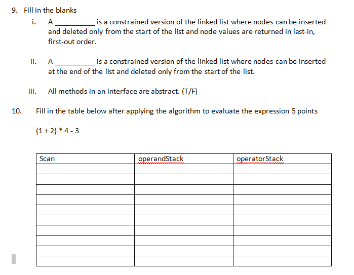 Solved 9. Fill in the blanks i. A_ is a constrained version | Chegg.com