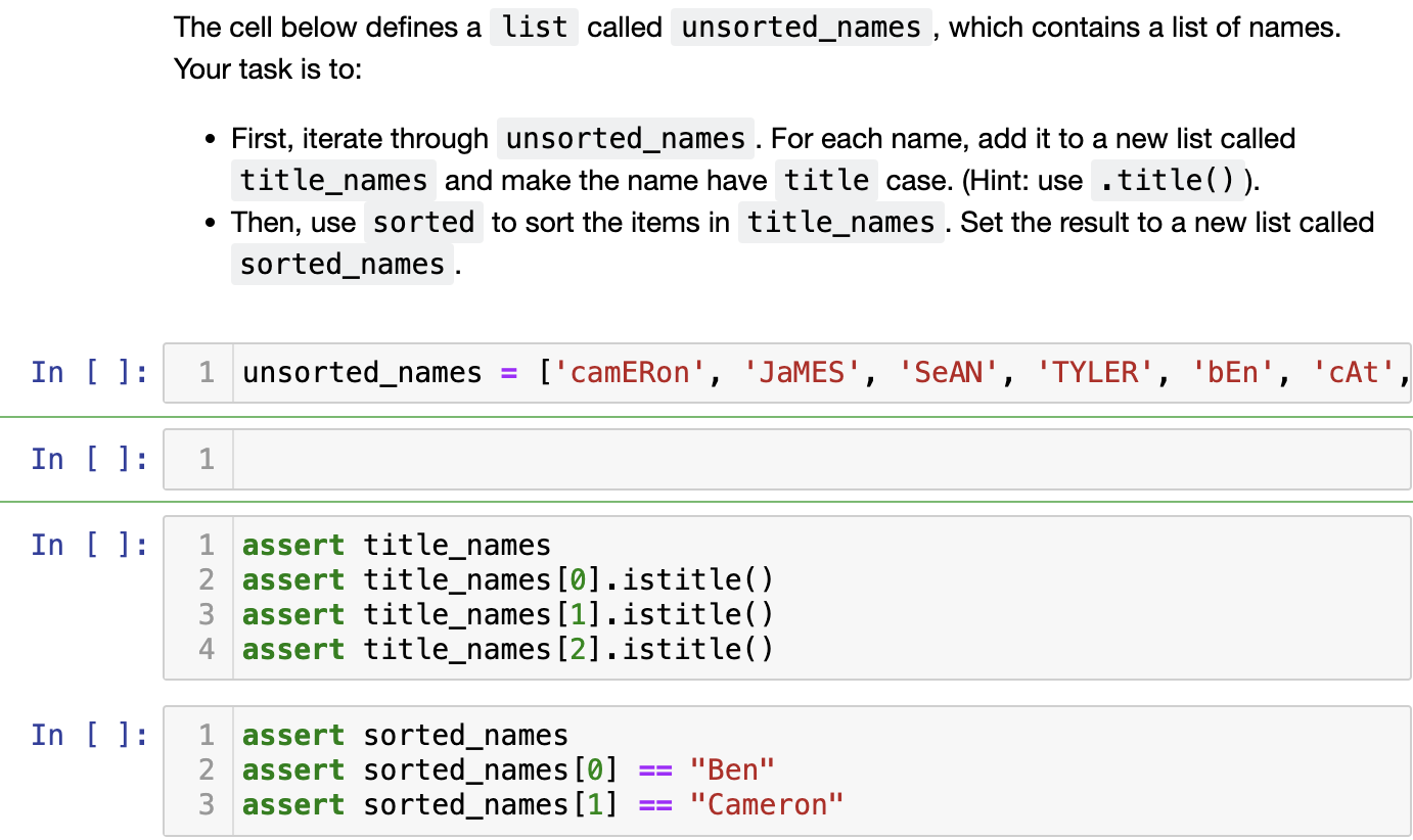 Solved The cell below defines a called , which contains a | Chegg.com
