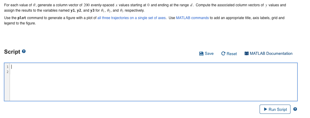 Solved Projectile trajectory (plot of multiple data series) | Chegg.com