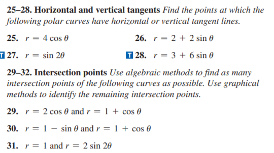 Solved 25–28. Horizontal and vertical tangents Find the | Chegg.com