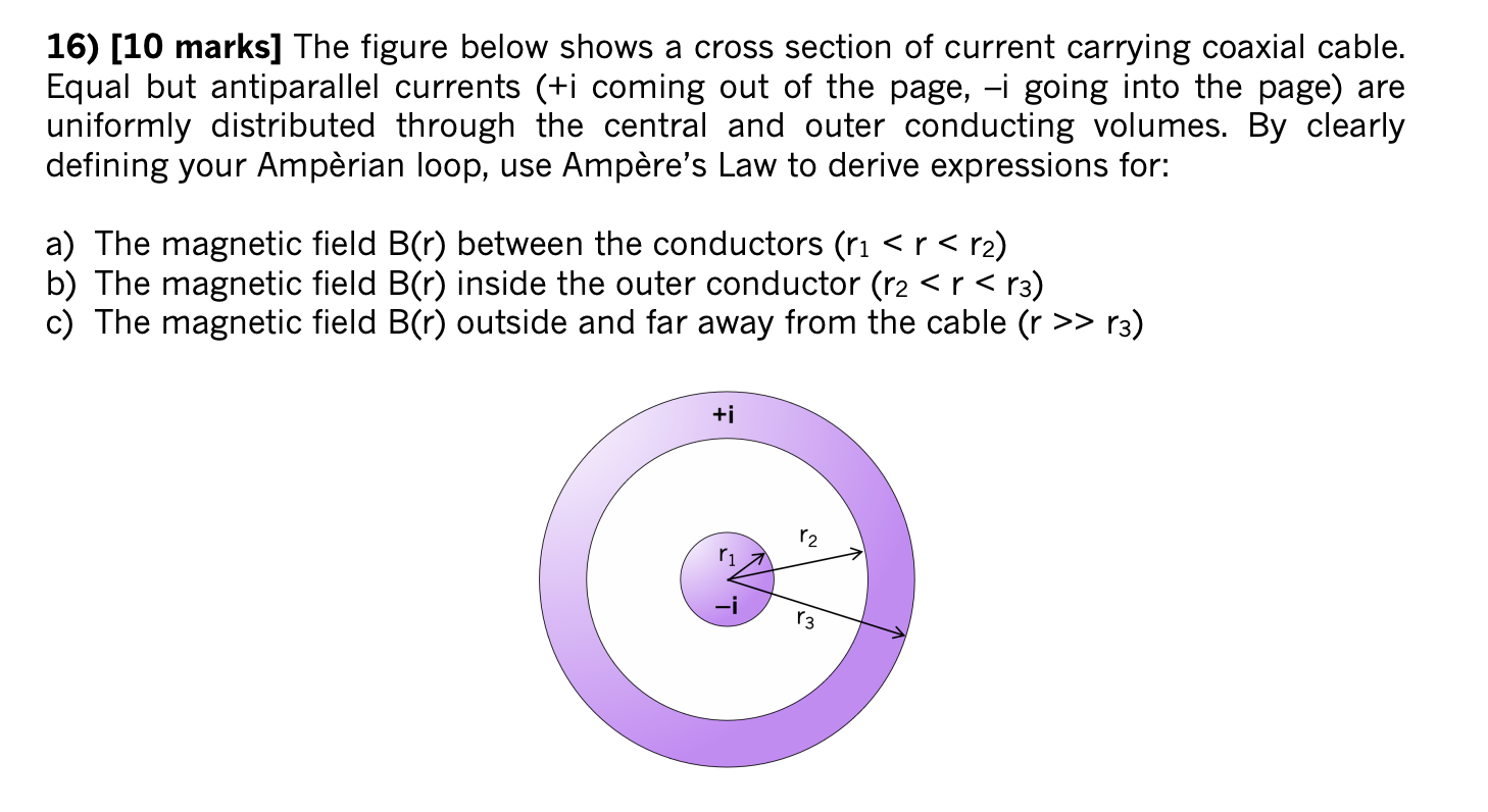 Solved 16) [10 marks] The figure below shows a cross section | Chegg.com