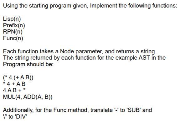 Arithmetic Expressions and Compilers Infix Expression | Chegg.com