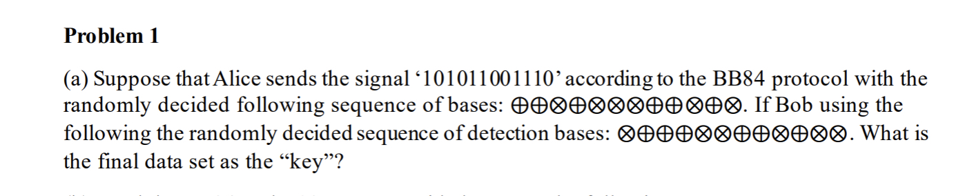 Solved (a) Suppose that Alice sends the signal ' | Chegg.com