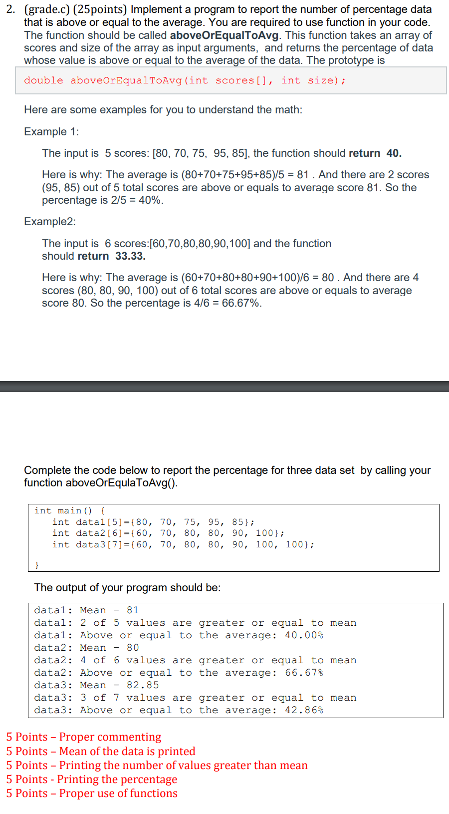 Solved 2 Gradec 25points Implement A Program To Report 