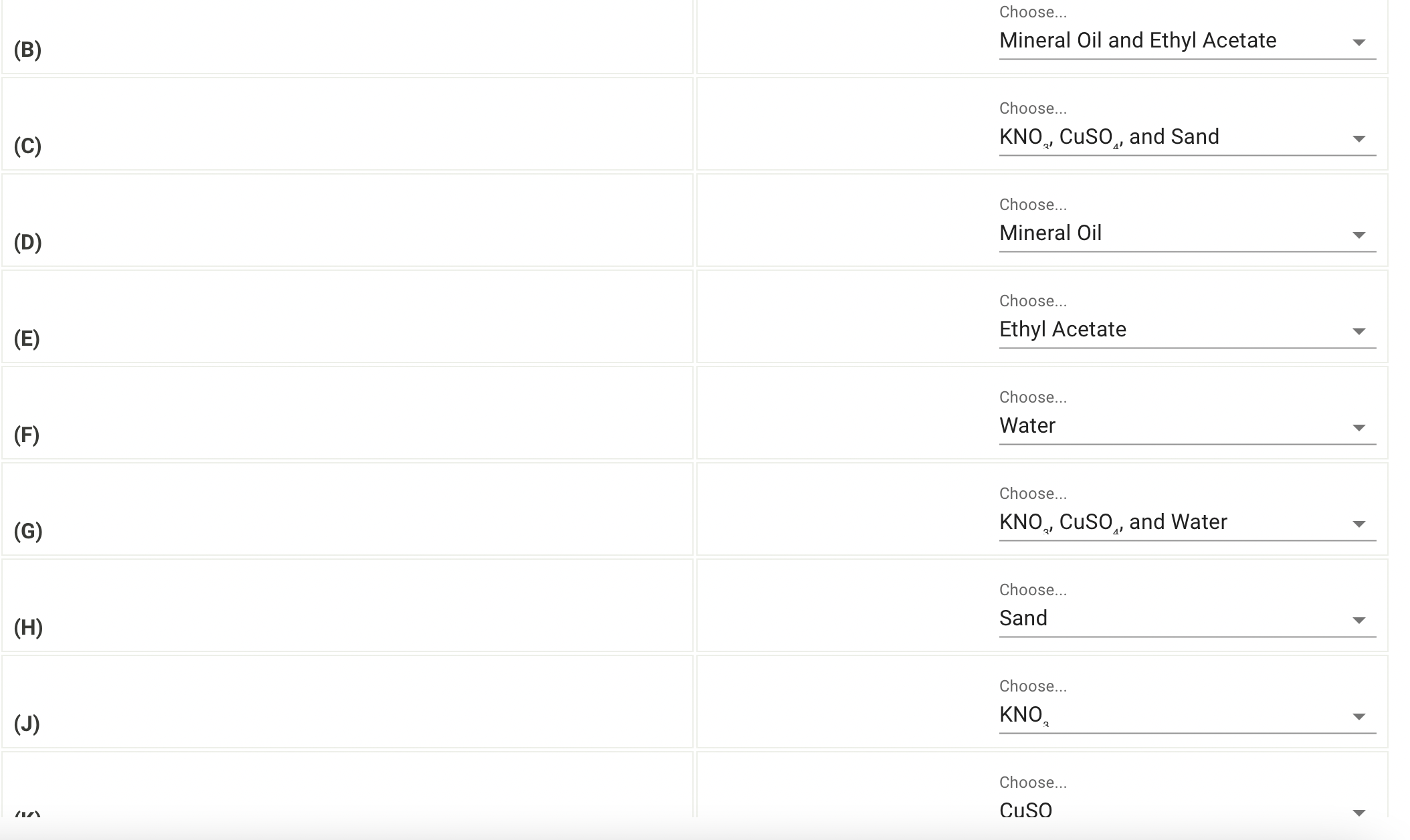 Solved 3. Using the procedure, complete the following | Chegg.com