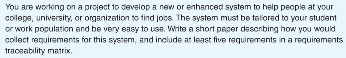 Solved You are working on a project to develop a new or | Chegg.com