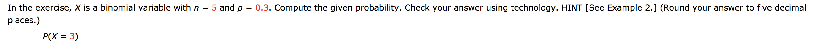 Solved In the exercise, X is a binomial variable with n = 4 | Chegg.com