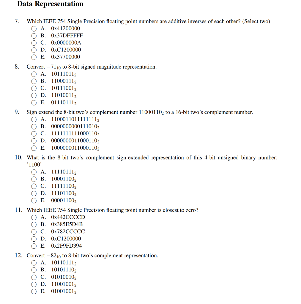 Solved Numbering Systems 3. 4. Which of the following is the | Chegg.com