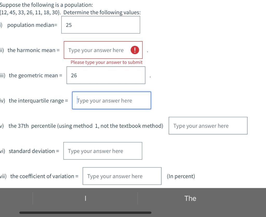 Solved Suppose the following is a population: (12, 45, 33, | Chegg.com