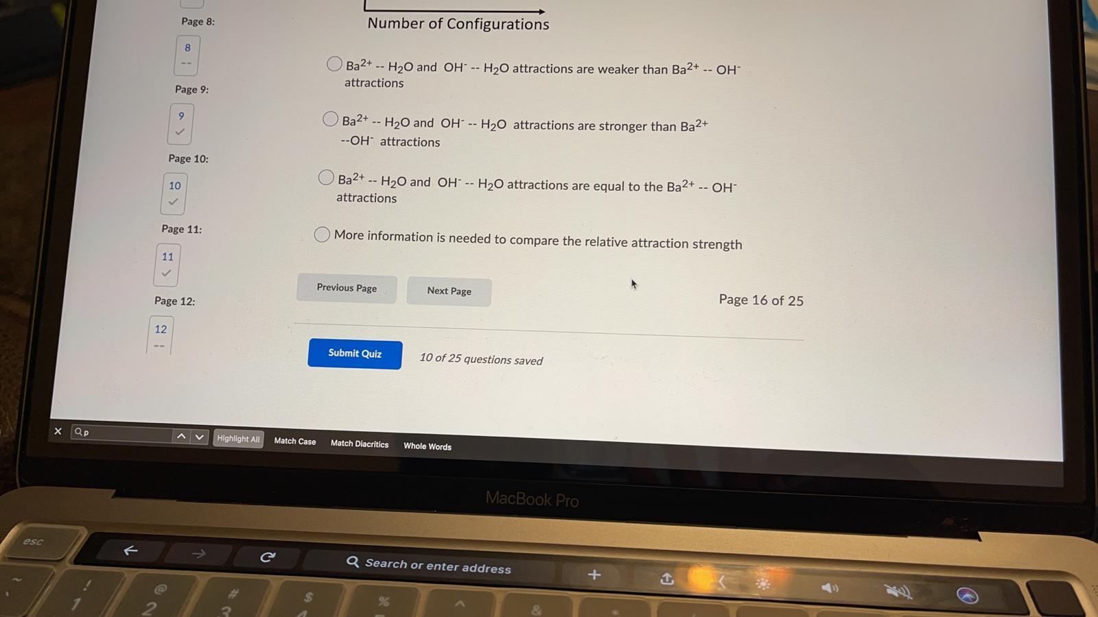 Solved Page 1: Question 16 (1 point) Use the PEC diagram | Chegg.com