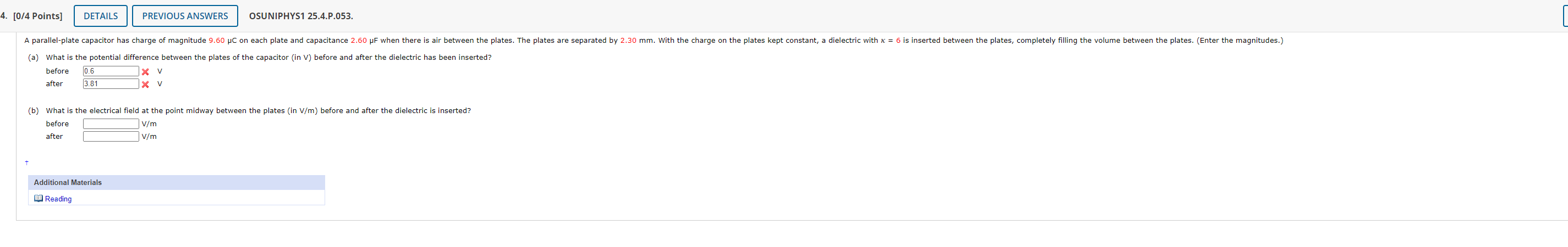 Solved (a) What is the potential difference between the | Chegg.com