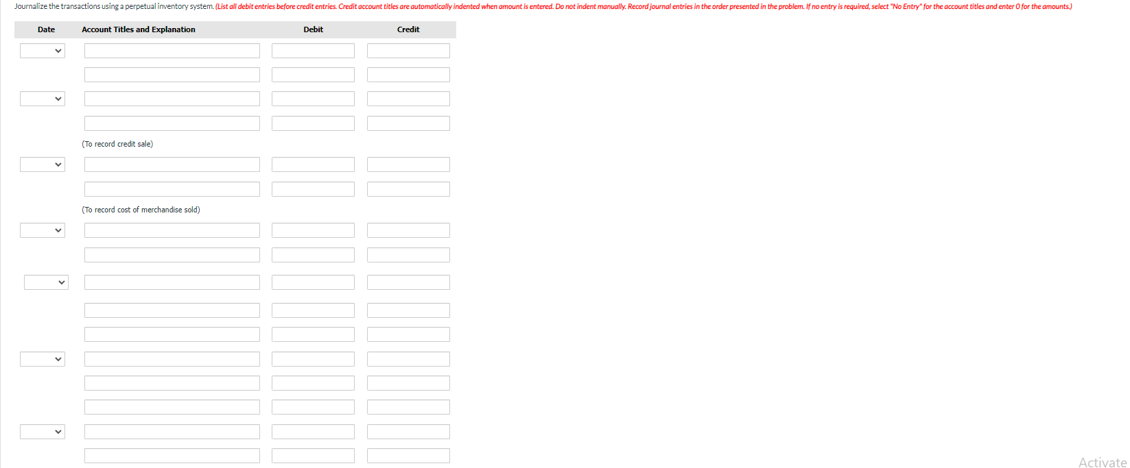 Solved Pharoah Hardware Store completed the following | Chegg.com