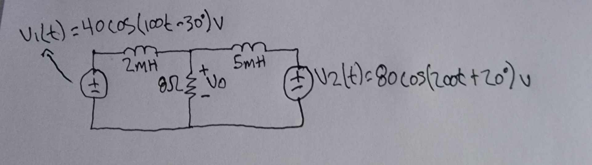 Solved For the following circuit, Use the principle of | Chegg.com