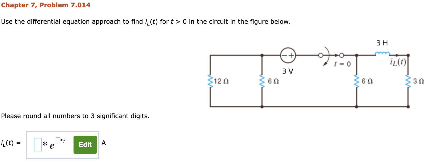 Solved Chapter 7, Problem 7.014 Use the differential | Chegg.com
