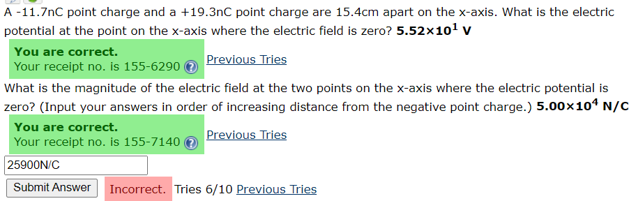 Solved A-11.7nC point charge and a +19.3nc point charge are | Chegg.com