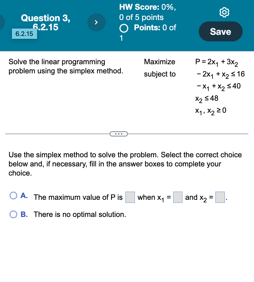 Solved (A) Using slack variables, Maximize P=24x1+12x2 | Chegg.com