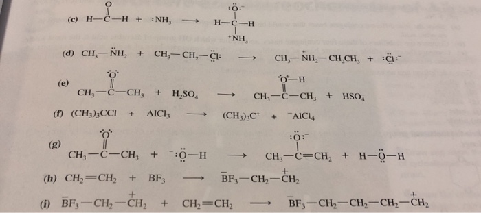 Solved ophiles) or Lewis bases (nucleophiles). Use curved | Chegg.com