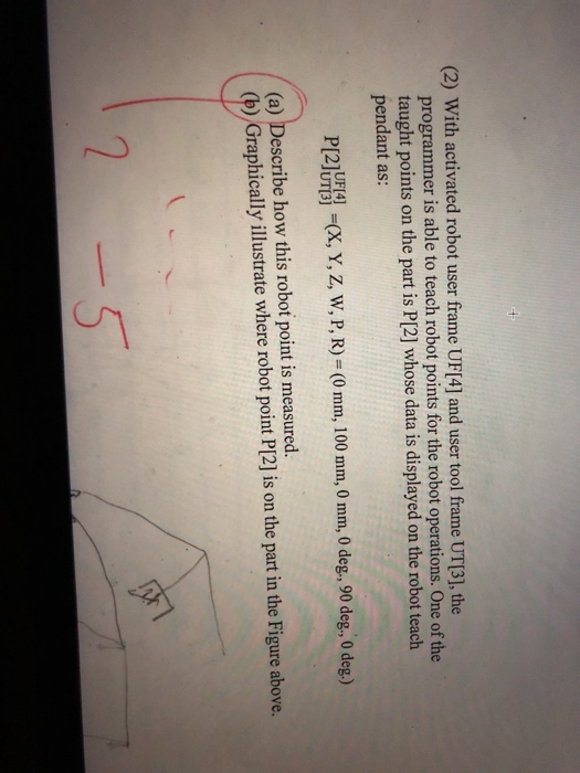 Solved 7. (10 points) A FANUC robot is to operate on a part. | Chegg.com