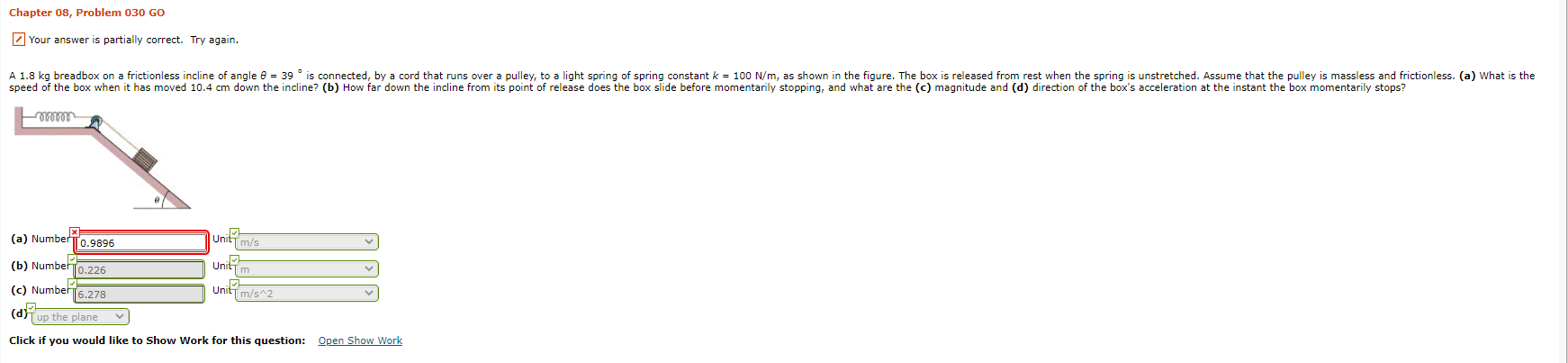 Solved Chapter 08, Problem 030 GO Your answer is partially | Chegg.com Solved Chapter 08, Problem 030 GO Your answer is partially | Chegg.com