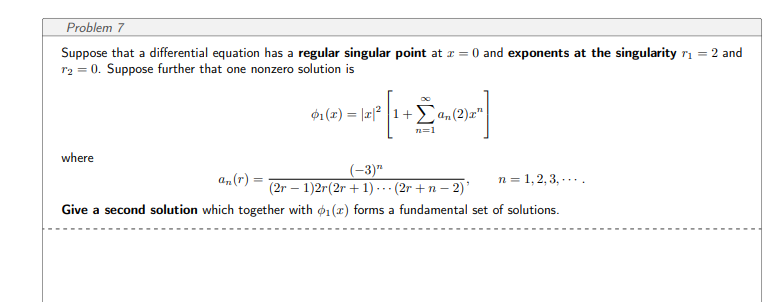 Solved Problem 7 Suppose that a differential equation has a | Chegg.com
