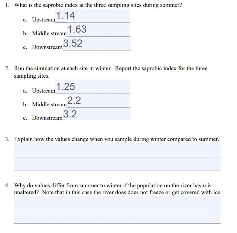 Explain how the values change when you sample during | Chegg.com