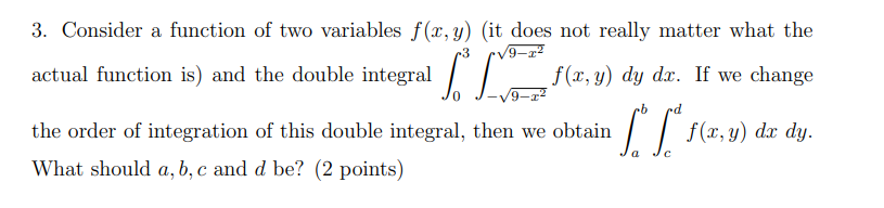 Solved 3. Consider a function of two variables f(x,y) (it | Chegg.com