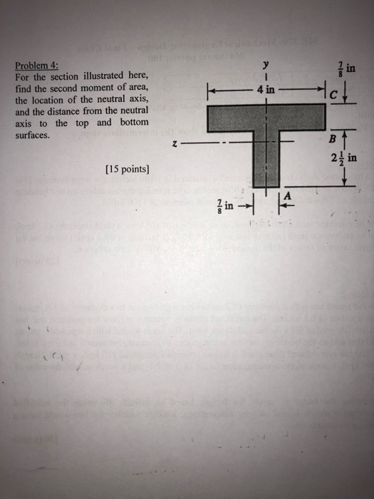 Solved Problem 4: For the section illustrated here, find the | Chegg.com
