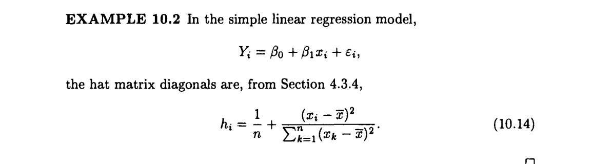 Solved EXAMPLE 10.2 In the simple linear regression model, | Chegg.com