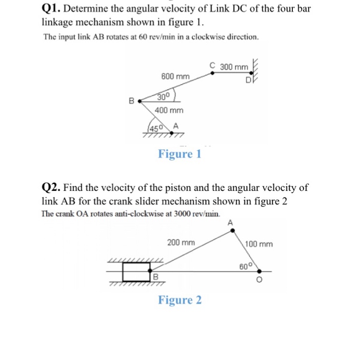 Solved Determine the angular velocity of Link DC of the | Chegg.com
