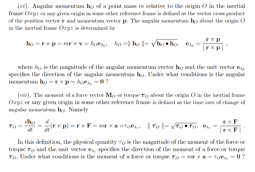 Solved Solve the cross product:(vi). ﻿Angular momentum hO | Chegg.com