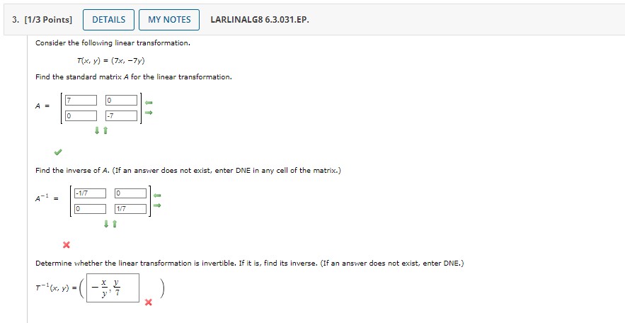 Solved Points]Consider the following linear | Chegg.com