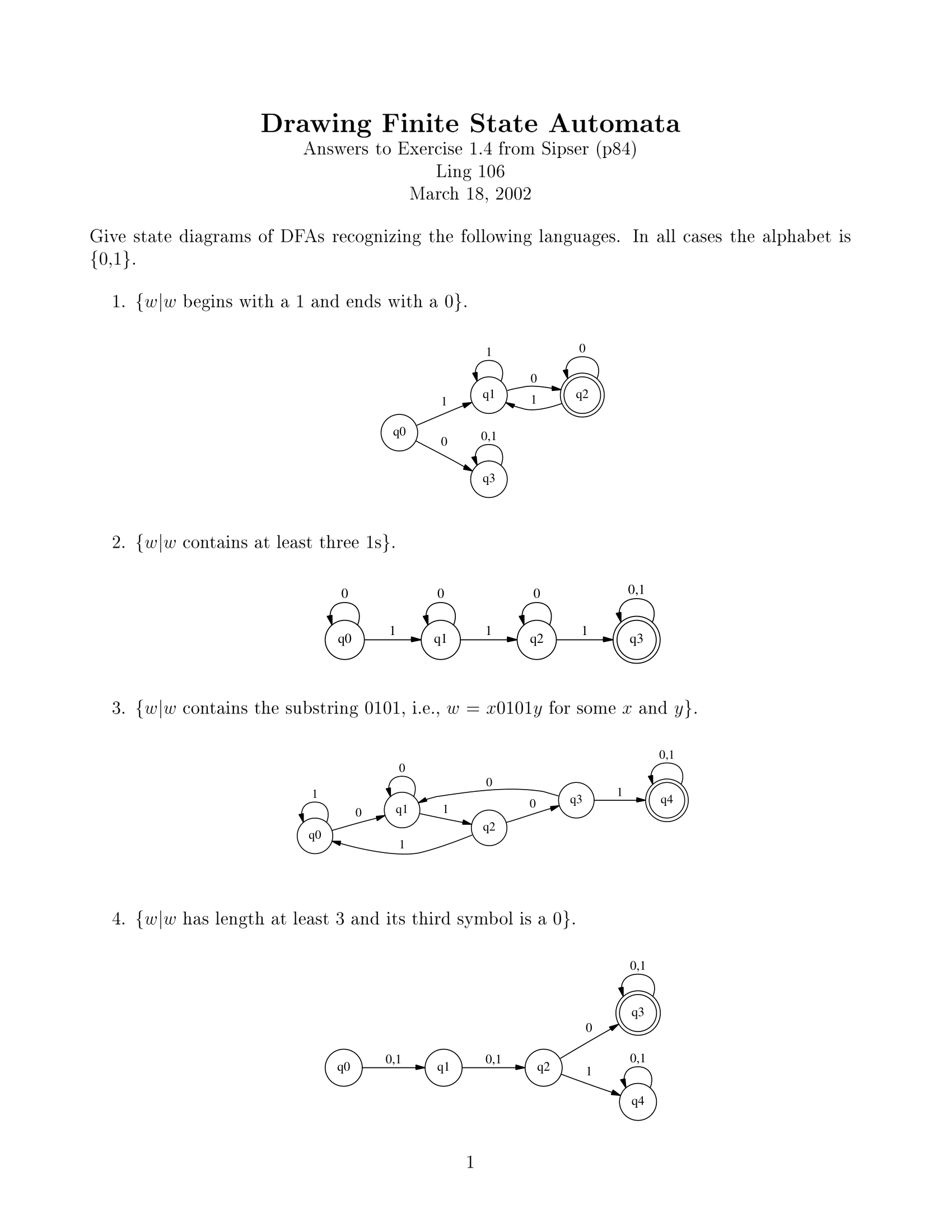 Solved Please try to find the DFAs with the minimal number | Chegg.com
