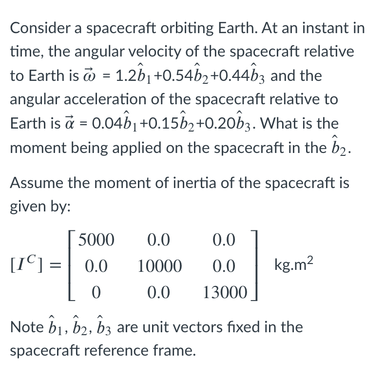 Solved Consider a spacecraft orbiting Earth. At an instant | Chegg.com